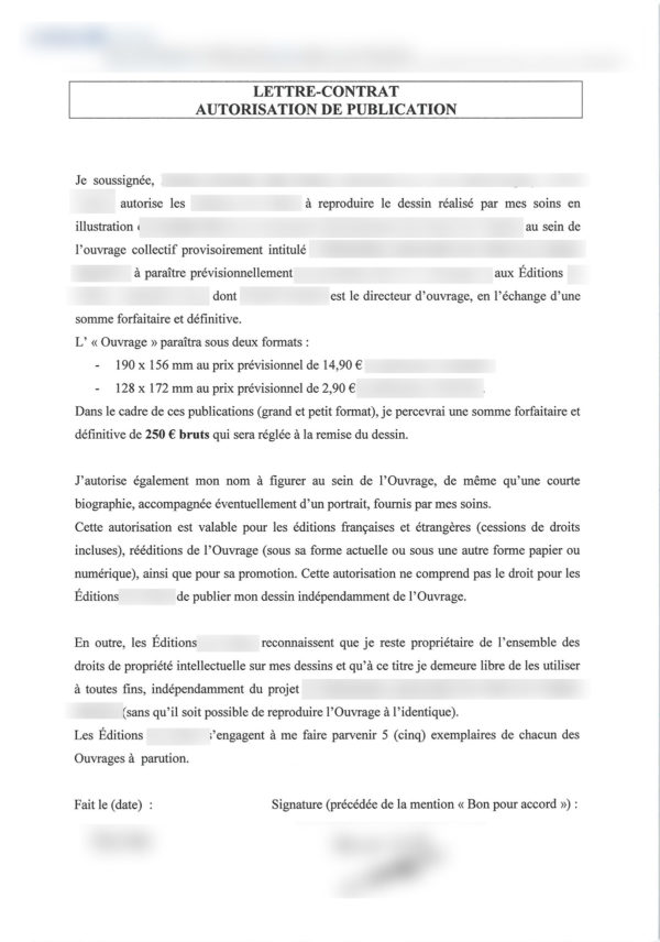 Lire un contrat d'édition simple - Kness