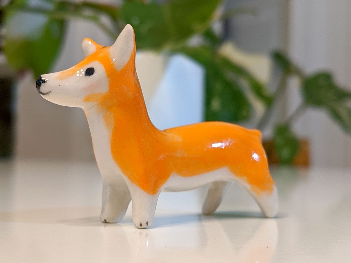 Corgi en Porcelaine - Kness