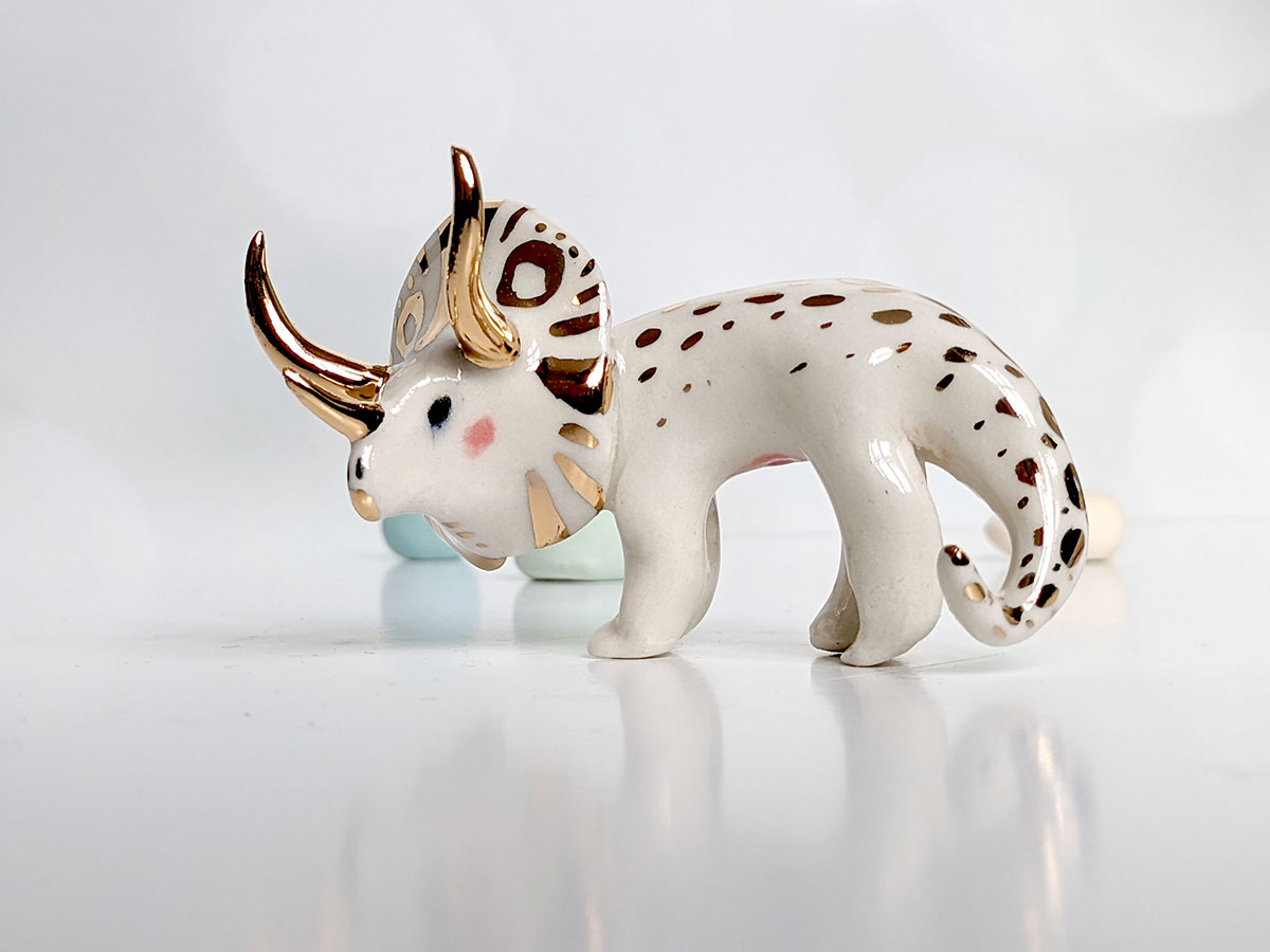 Triceratops Ceramics Miniature - Kness