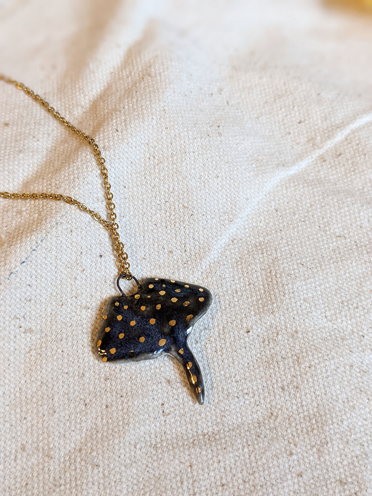 Nightsky Manta Ray Pendant - Kness