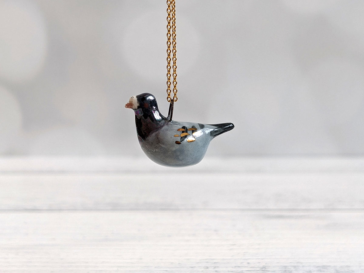 Ceramics Pigeon Pendant - Kness