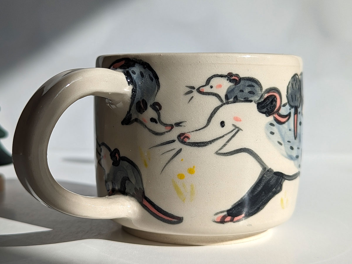 PRE-ORDER - Mug - Opossum family - Kness
